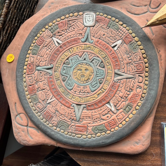 Wall Decor | Mexican Calendar Clay Wall Art | Poshmark